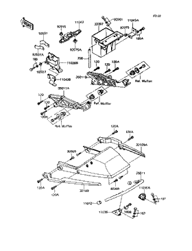 1994 Kawasaki ZX400 OEM Parts | Europe sales region, Firecracker Red ...