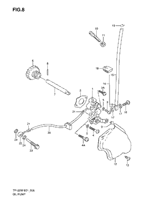 2005 Suzuki TF125 OEM Parts | sales region, , 725152