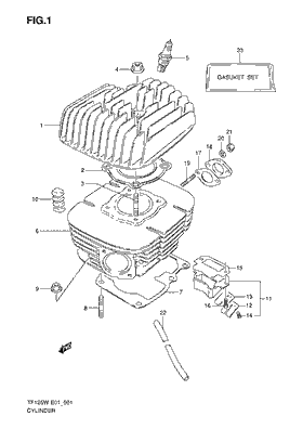 2005 Suzuki TF125 OEM Parts | sales region, , 725152