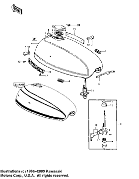 1974 Kawasaki Z1 OEM Parts | USA sales region, , 684325