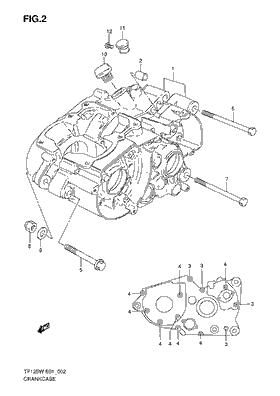 2005 Suzuki TF125 OEM Parts | sales region, , 725152