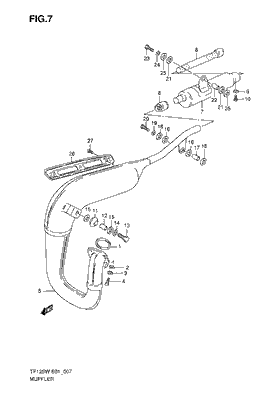 2005 Suzuki TF125 OEM Parts | sales region, , 725152