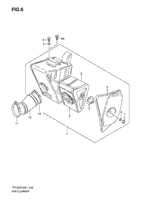 2005 Suzuki TF125 OEM Parts | sales region, , 725152