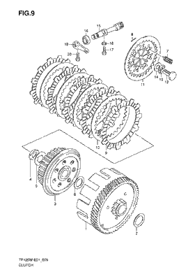 2005 Suzuki TF125 OEM Parts | sales region, , 725152