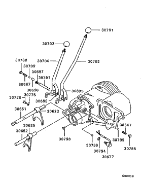 1989 - 1994 Mitsubishi JEEP J53 OEM Parts | Japan sales region, , 629222