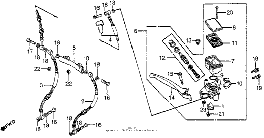 1982 Honda CBX A OEM Parts | USA sales region, , 786790