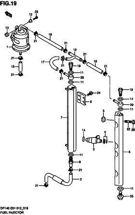 2012 Suzuki DF140 OEM Parts | General Export No.1 (P01) sales region ...