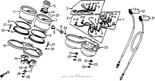 1982 Honda CBX A OEM Parts | USA sales region, , 786790