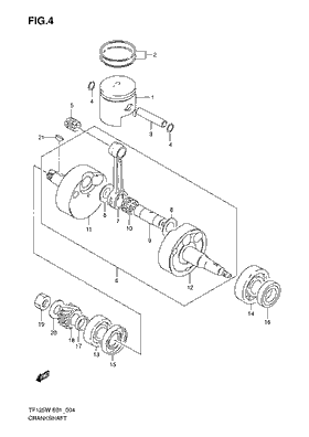 2005 Suzuki TF125 OEM Parts | sales region, , 725152