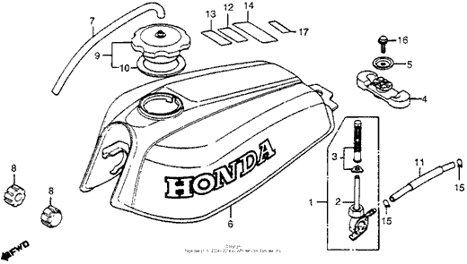 1979 Honda XR185 OEM Parts | USA sales region, , 789396
