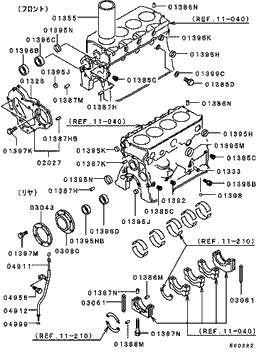 1989 - 1994 Mitsubishi JEEP J53 OEM Parts | Japan sales region, , 629222