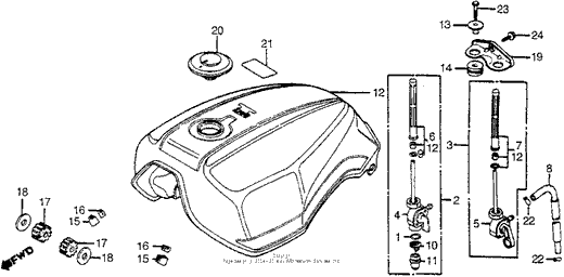 1982 Honda CBX A OEM Parts | USA sales region, , 786790