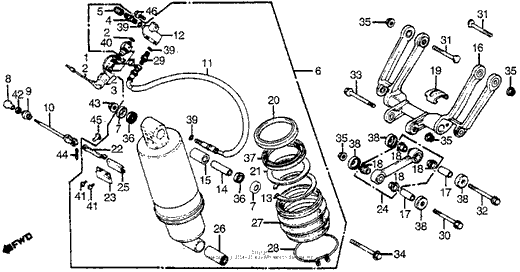 1982 Honda CBX A OEM Parts | USA sales region, , 786790