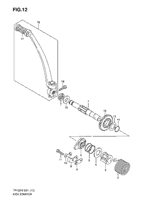 2005 Suzuki TF125 OEM Parts | sales region, , 725152