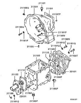 1989 - 1994 Mitsubishi JEEP J53 OEM Parts | Japan sales region, , 629222