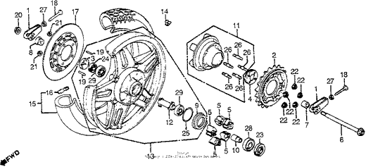 1982 Honda CBX A OEM Parts | USA sales region, , 786790