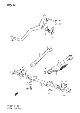 2005 Suzuki TF125 OEM Parts | sales region, , 725152