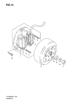 2005 Suzuki TF125 OEM Parts | sales region, , 725152