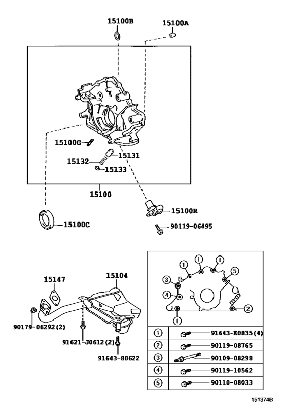 Engine Oil Pump for 2007 - 2009 Toyota LAND CRUISER UZJ200 | Japan ...