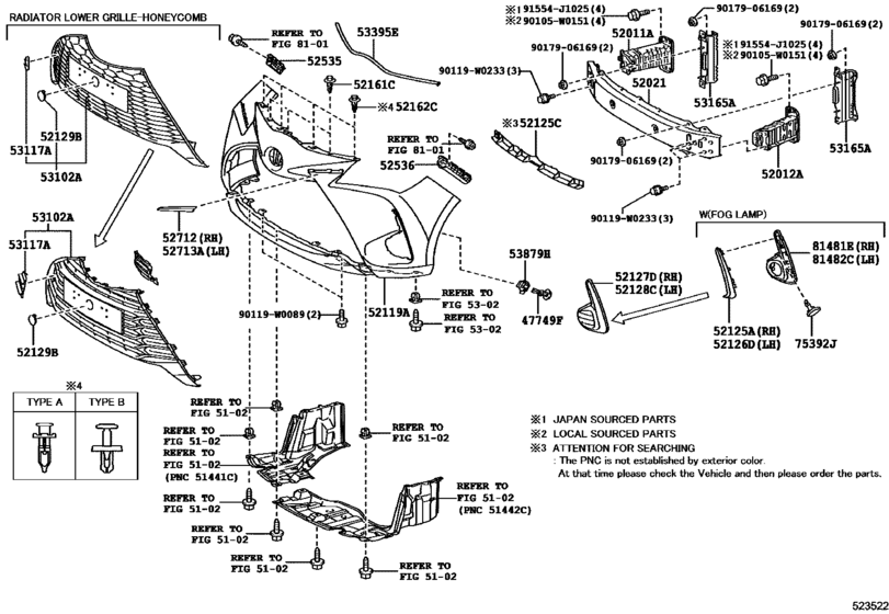 Front Bumper & Bumper Stay for 2013 - 2018 Toyota YARIS/ ECHO/ VIOS ...