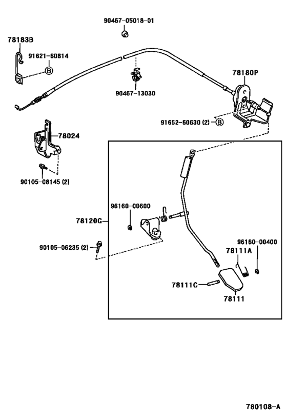 Accelerator Link for 1997 - 1999 Toyota HIACE REGIUS KCH46 | Japan ...