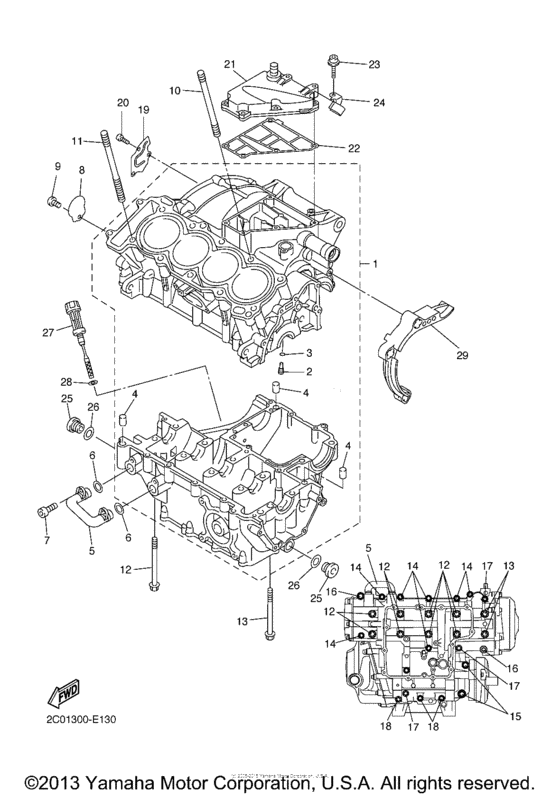 Crankcase for 2006 Yamaha YZF-R6/ YZF600 YZF-R6 | United States ...