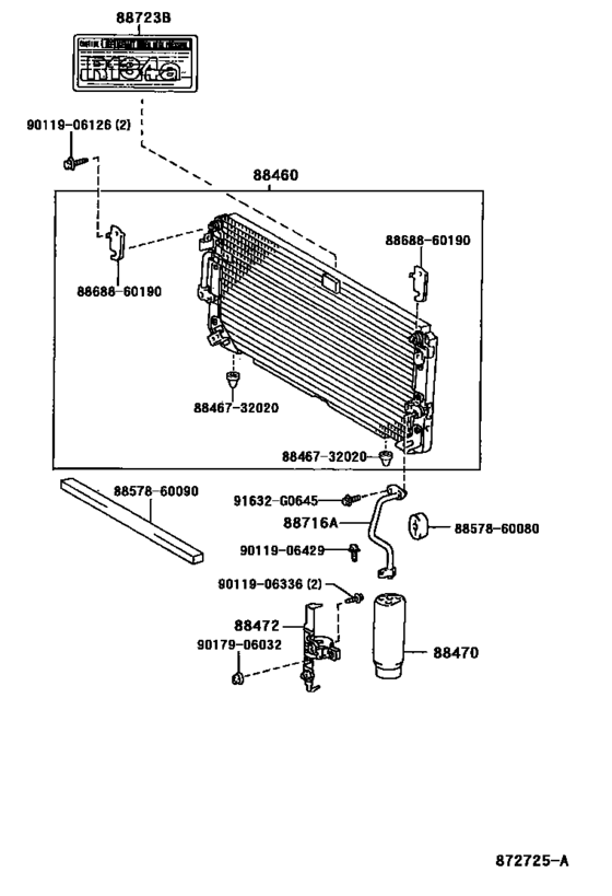Heating & Air Conditioning - Cooler Piping for 1995 - 1998 Toyota LEXUS ...