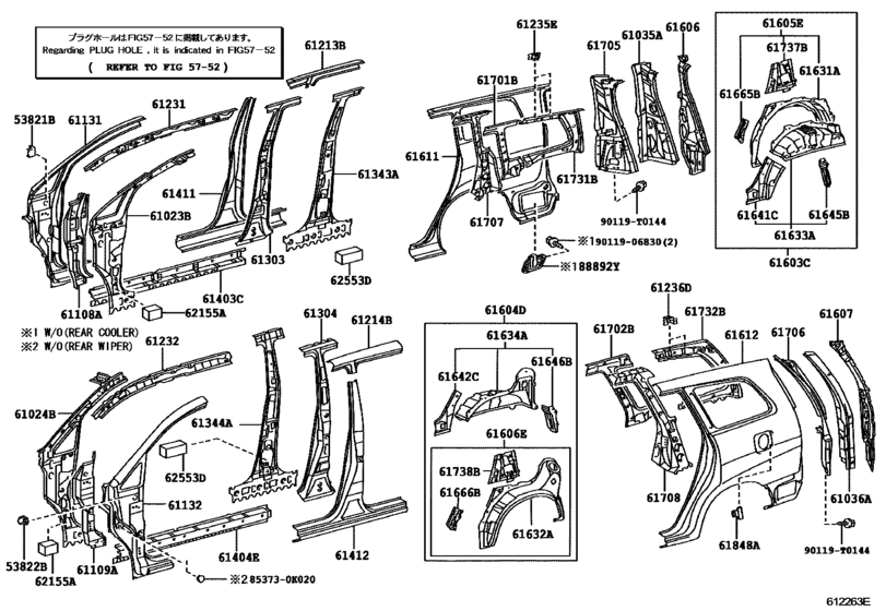Side Member for 2005 - 2012 Toyota INNOVA/ KIJANG/ REVO/ UNSER/ ZACE ...