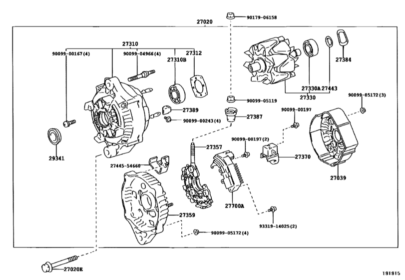 Alternator for 2000 - 2005 Toyota INNOVA/ KIJANG/ REVO/ UNSER/ ZACE ...