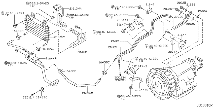 Auto transmission,transaxle & fitting for 2001 - 2008 Nissan CIMA F50 ...