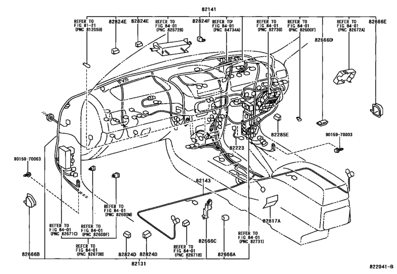 Wiring & Clamp for 1998 - 1999 Toyota COROLLA EE111 | Europe sales ...