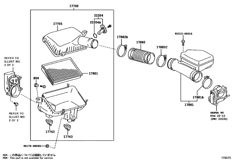 Air Cleaner for 2014 - 2015 Toyota LAND CRUISER GRJ76 | Japan sales ...
