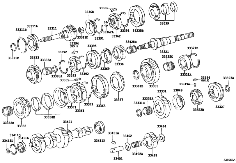 Transmission Gear (Mtm) for 2014 - 2015 Toyota LAND CRUISER GRJ76 ...