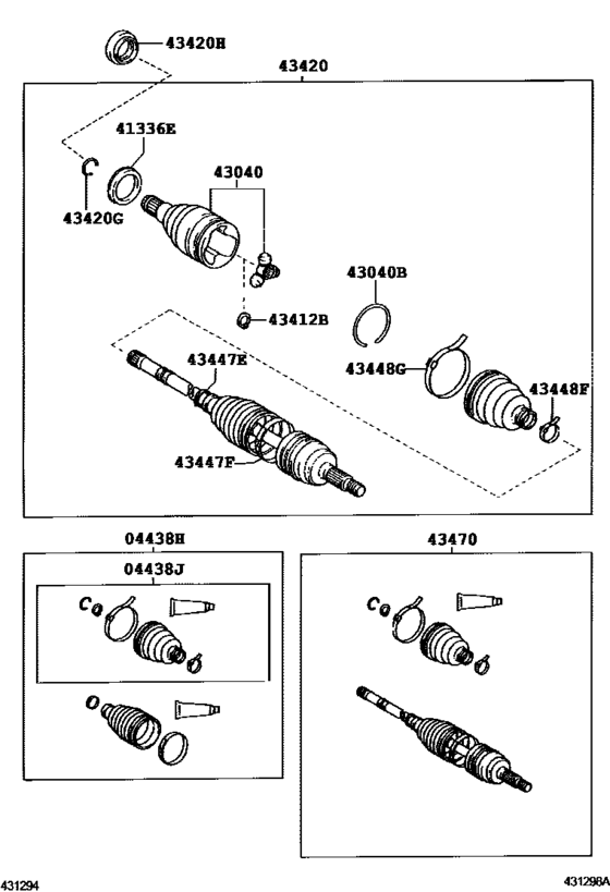 Front Drive Shaft for 2001 - 2007 Toyota COROLLA ALTIS CE120 | General ...