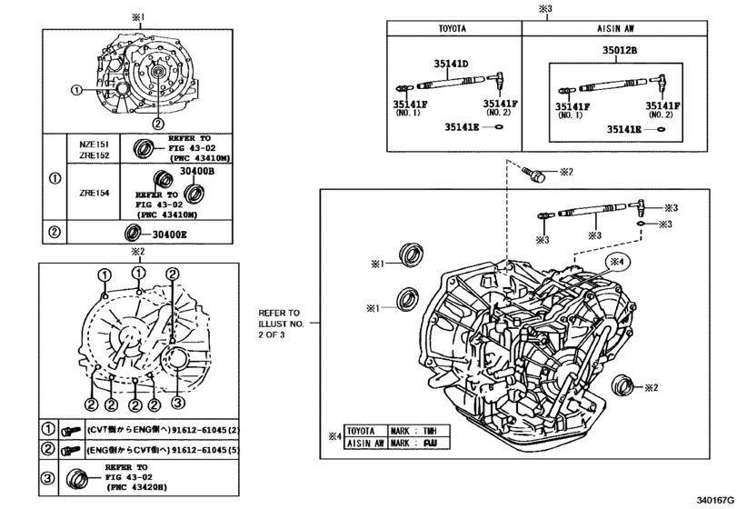 Transaxle Assy(Cvt) for 2007 - 2009 Toyota COROLLA RUMION ZRE152 ...