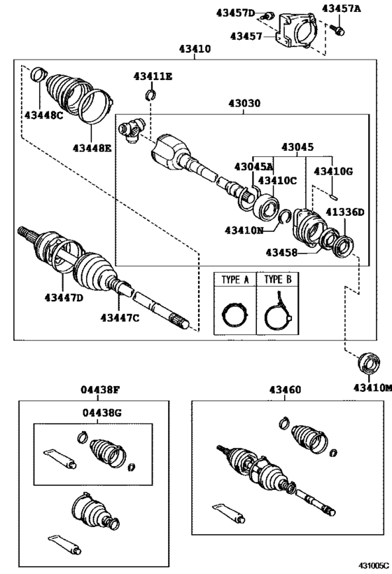 Front Drive Shaft for 2002 - 2008 Toyota ALPHARD/ VELLFIRE ANH10 ...