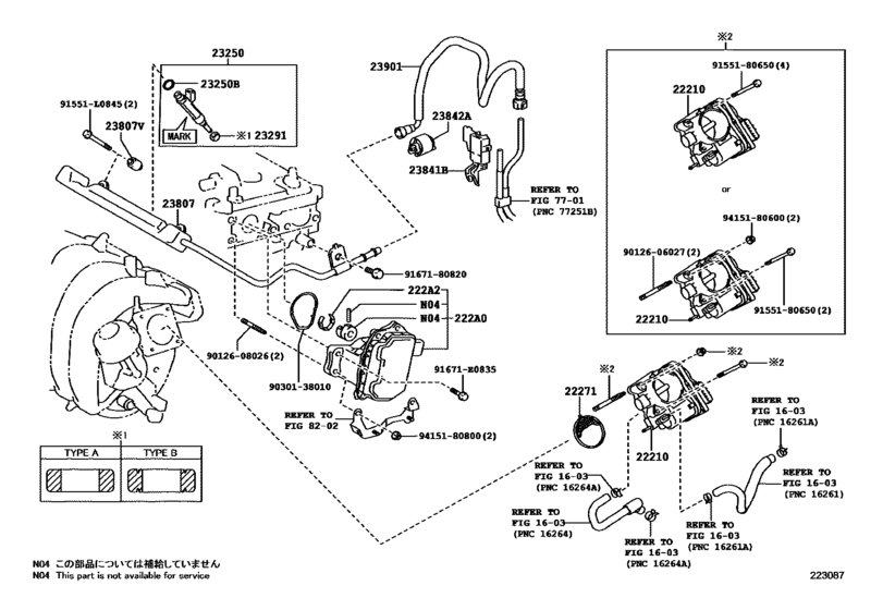 Fuel Injection System for 2009 - 2015 Toyota COROLLA RUMION ZRE152 ...