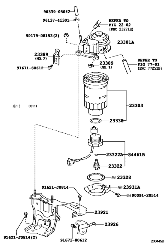 Fuel Filter for 2007 - 2013 Toyota COROLLA CE140 | General sales region ...
