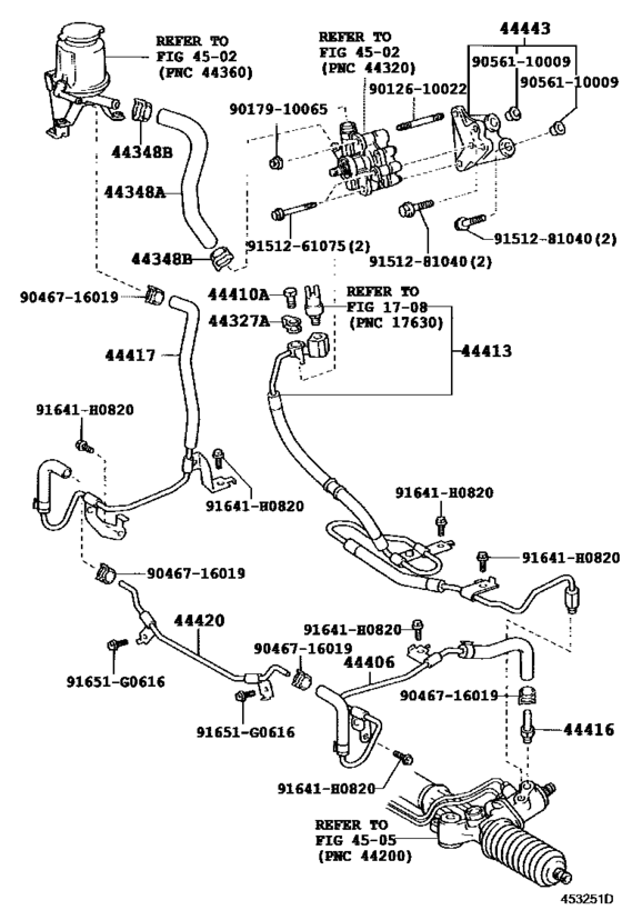 Power Steering Tube for 2002 - 2009 Toyota HILUX SURF/ 4RUNNER UZN215 ...