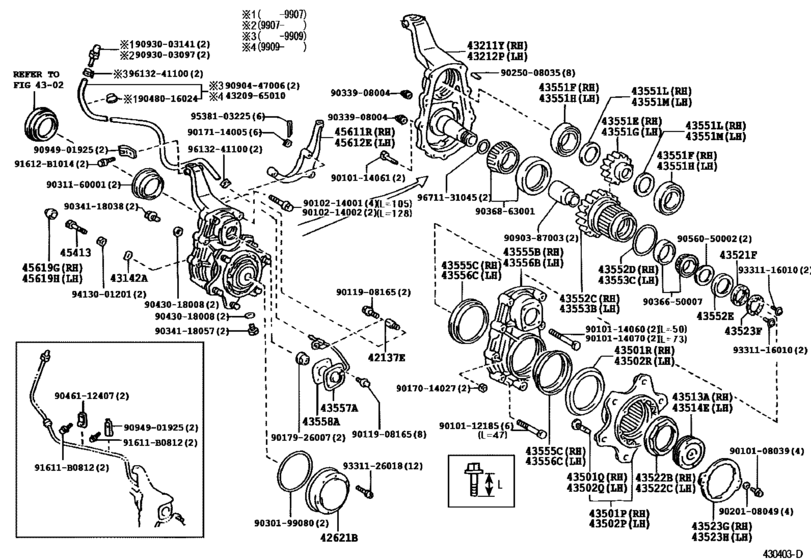 Front Hub Reduction for 1999 - 2004 Toyota COASTER BB58 | Japan sales ...
