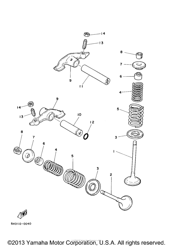 Valve for 2000 Yamaha TW200 | USA sales region, , 14512797-809180