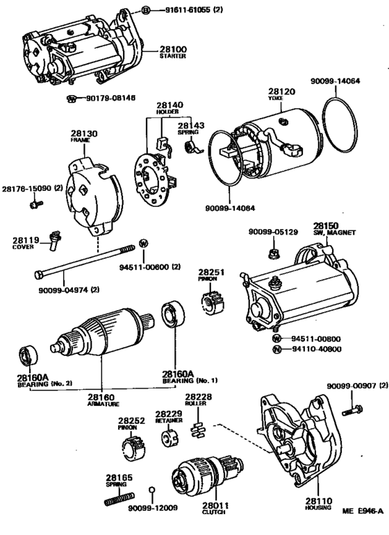 Starter for 1984 - 1987 Toyota DYNA/ TOYOACE YU80 | Japan sales region ...