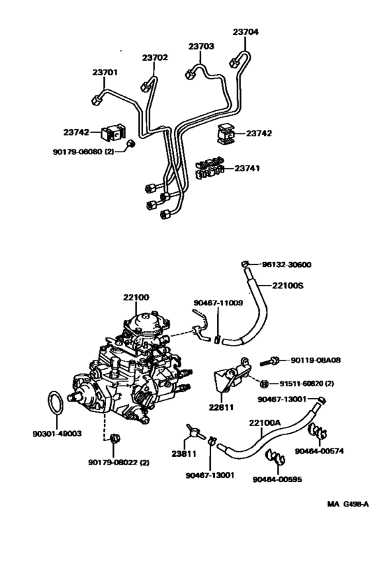 Injection Pump Assembly for 1993 - 1996 Toyota LAND CRUISER KZJ73 ...