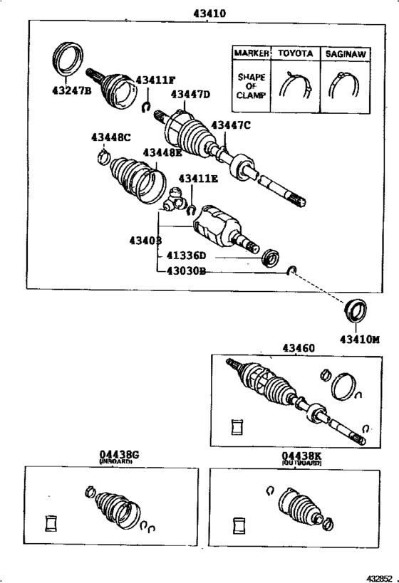 Front Drive Shaft for 1991 - 2001 Toyota COROLLA AE101 | General sales ...