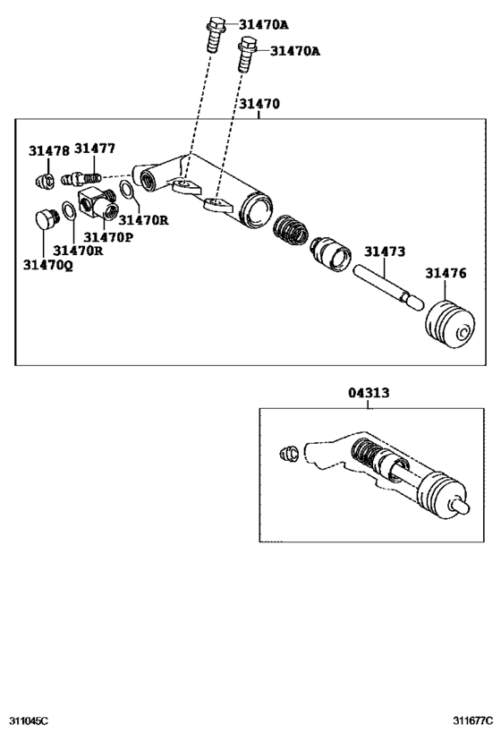 Clutch Release Cylinder for 2003 - 2007 Toyota VIOS NCP42 | General ...