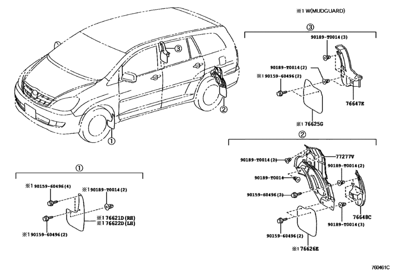 Spoiler & Side Mudguard for 2010 - 2012 Toyota INNOVA/ KIJANG/ REVO ...