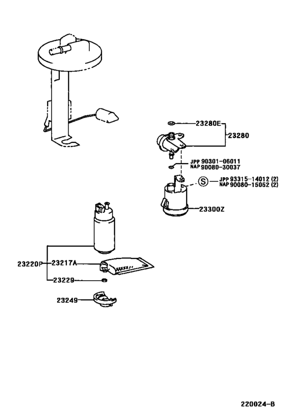 Fuel Injection System for 1996 - 1998 Toyota CAMRY/ VISTA/ AURION SXV20 ...