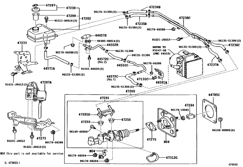 Brake Master Cylinder for 2005 - 2009 Toyota PRIUS NHW20 | General ...