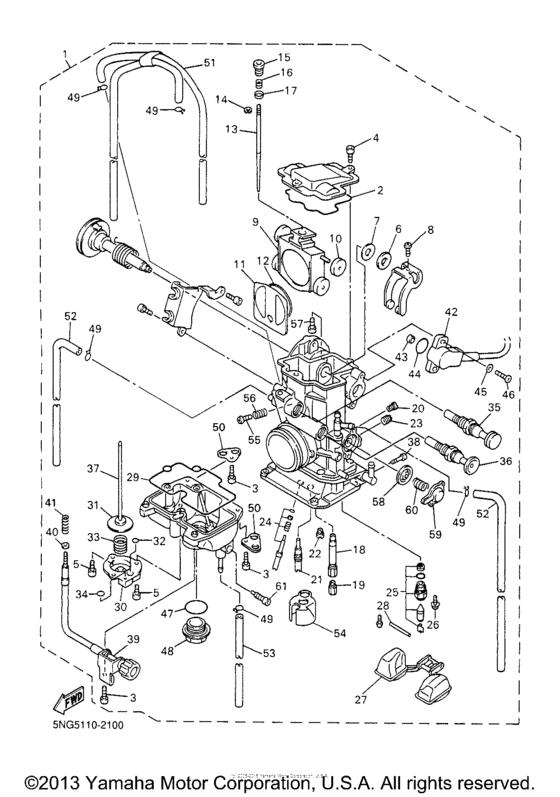 Carburetor for 2002 Yamaha WR426F WR426 | USA sales region, , 14554074 ...