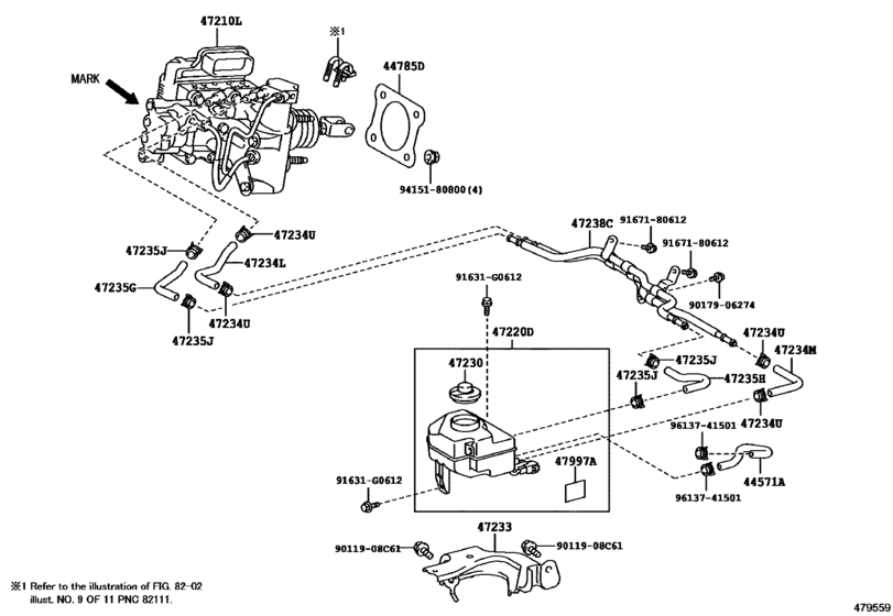 Brake Master Cylinder for 2011 - 2018 Toyota CAMRY/ VISTA/ AURION AVV50 ...